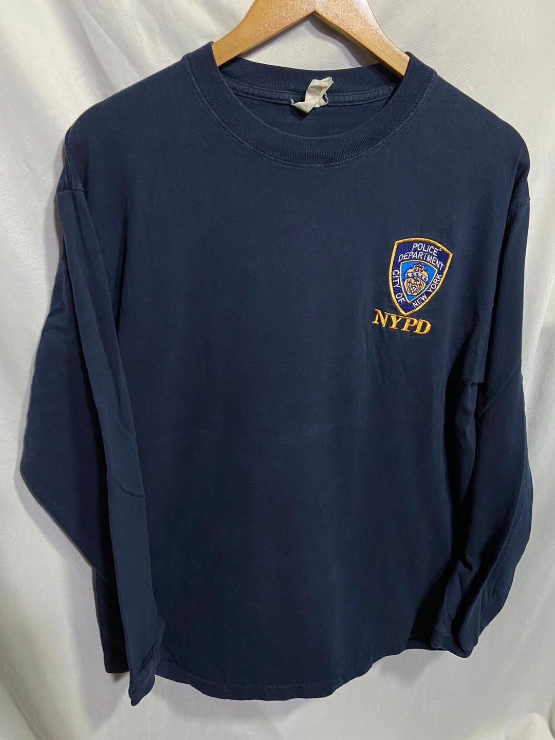 Vintage NYPD New York City Police Department Long Sleeve T-shirt Size L ...