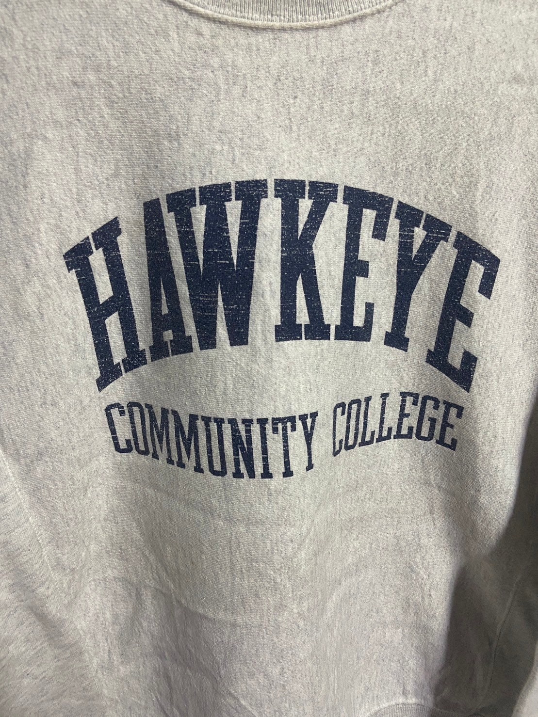 Vintage Champion Reverse Weave X Hawkeye Community College Sweatshirt ...