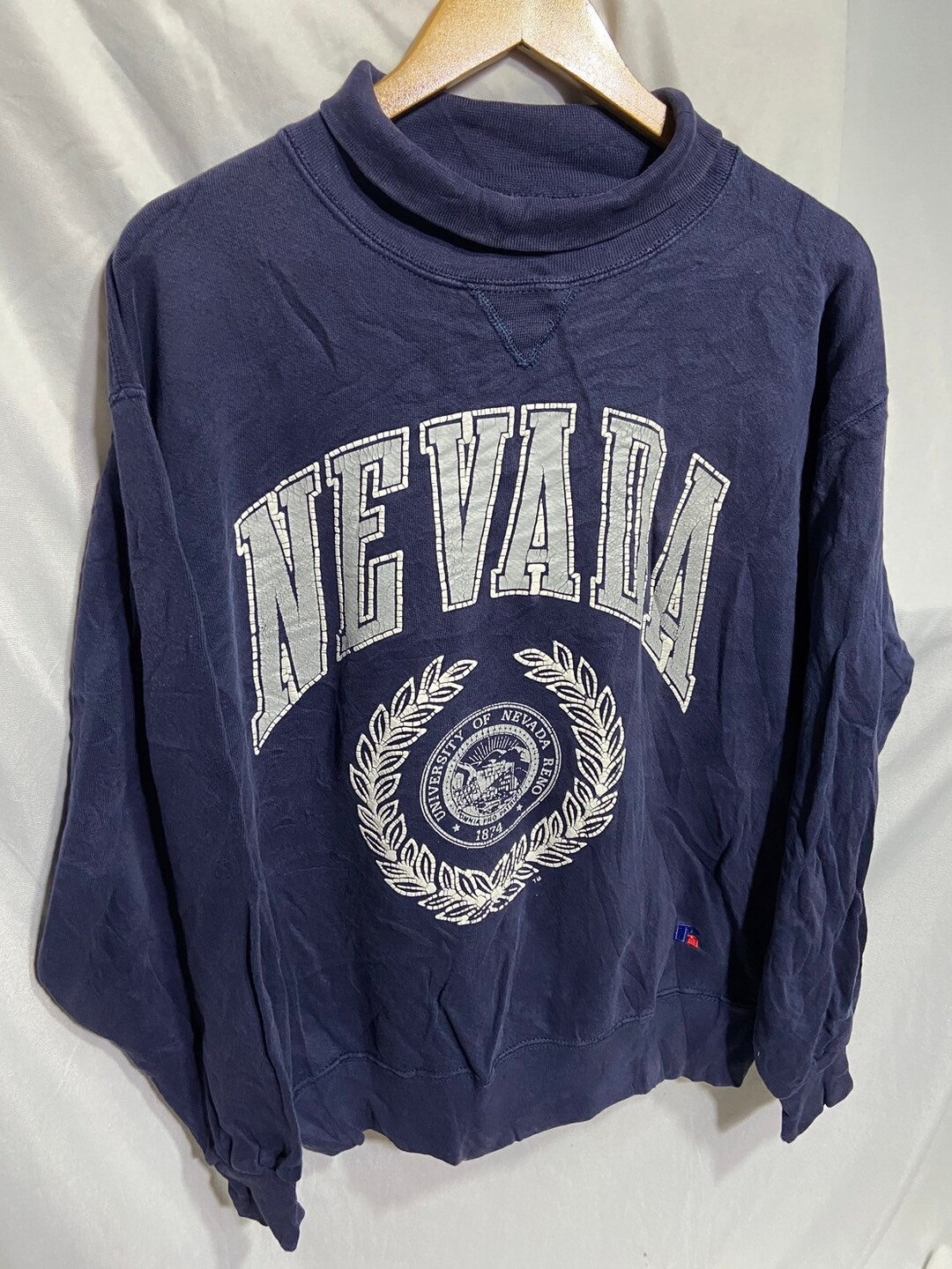 Vintage 90s University of Nevada Reno X Russell Sweatshirt Size M - Etsy