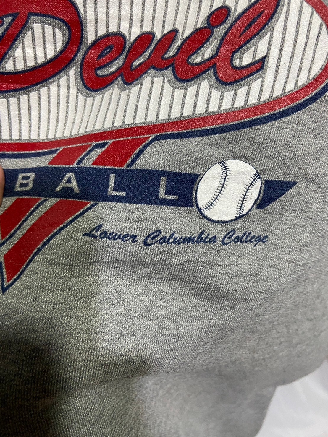 Vintage Red Devil Baseball Sweatshirt - Etsy