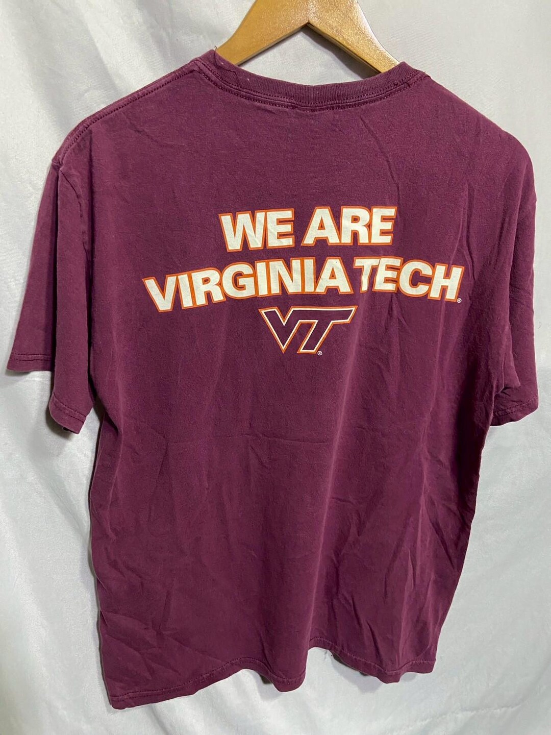 Vintage Virginia Tech Hokies T-shirt Size M - Etsy