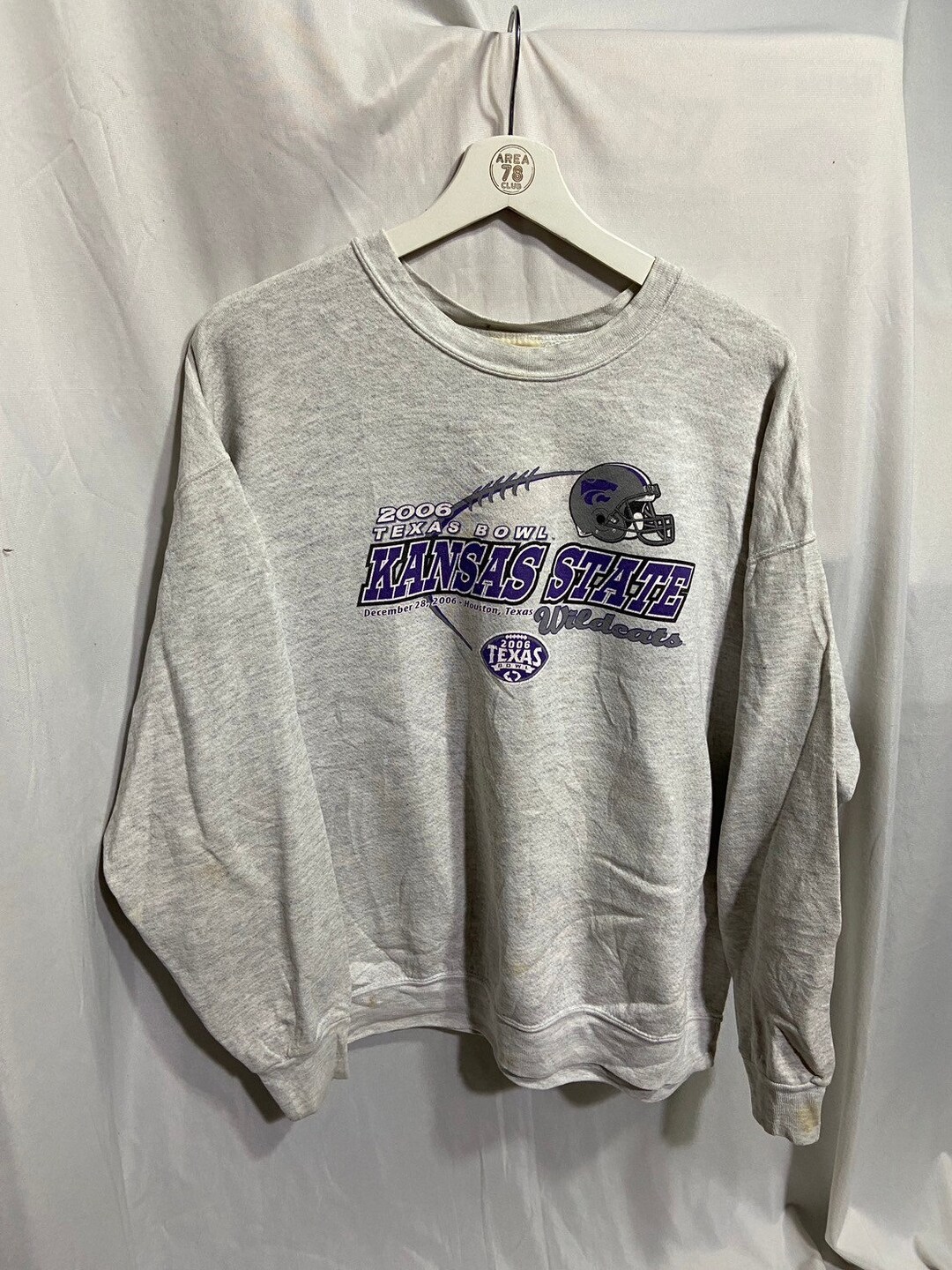 Vintage Kansas State Wildcats Football Sweatshirt 90s - Etsy