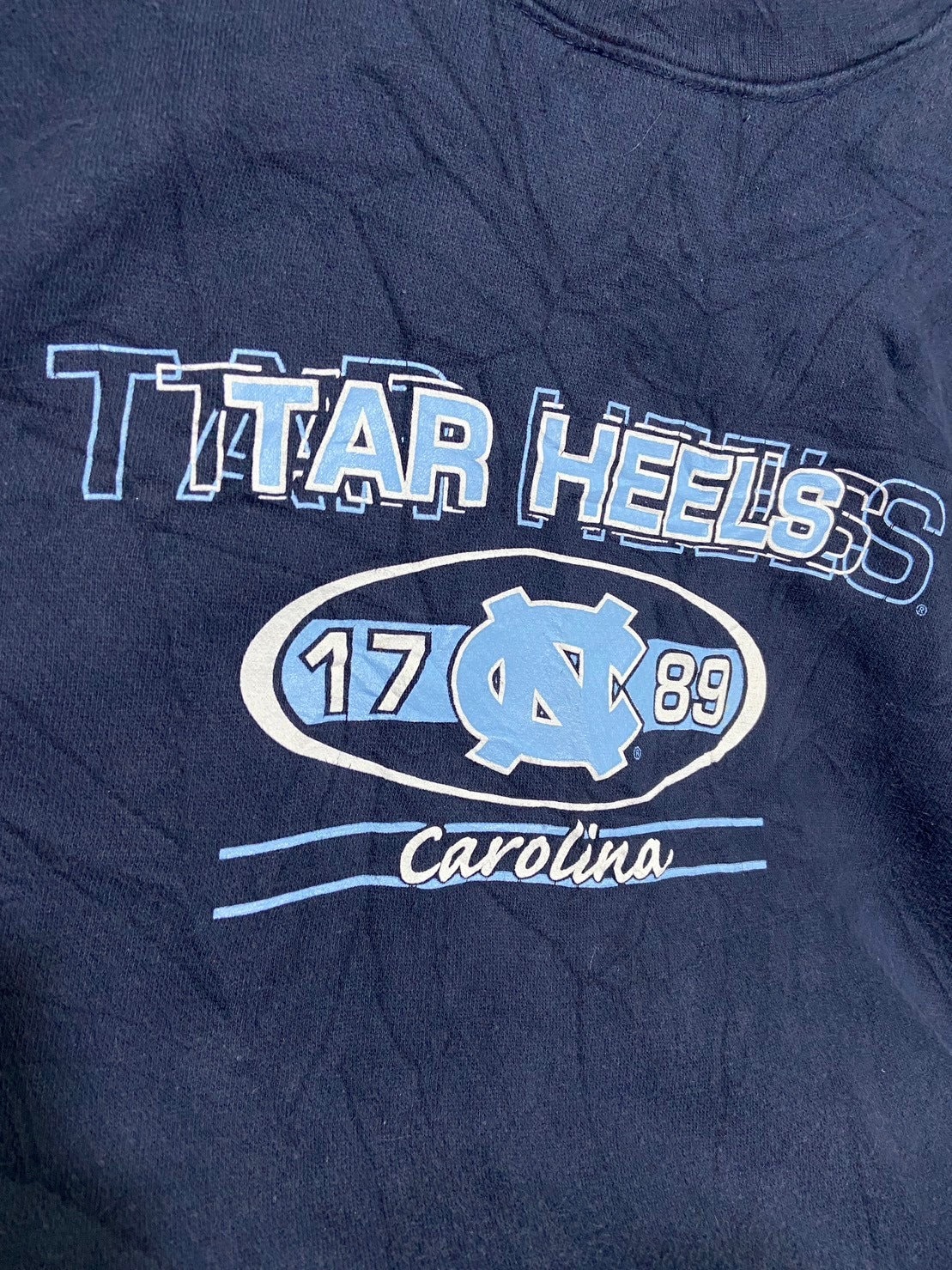 Vintage North Carolina Tar Heels Football Sweatshirt - Etsy