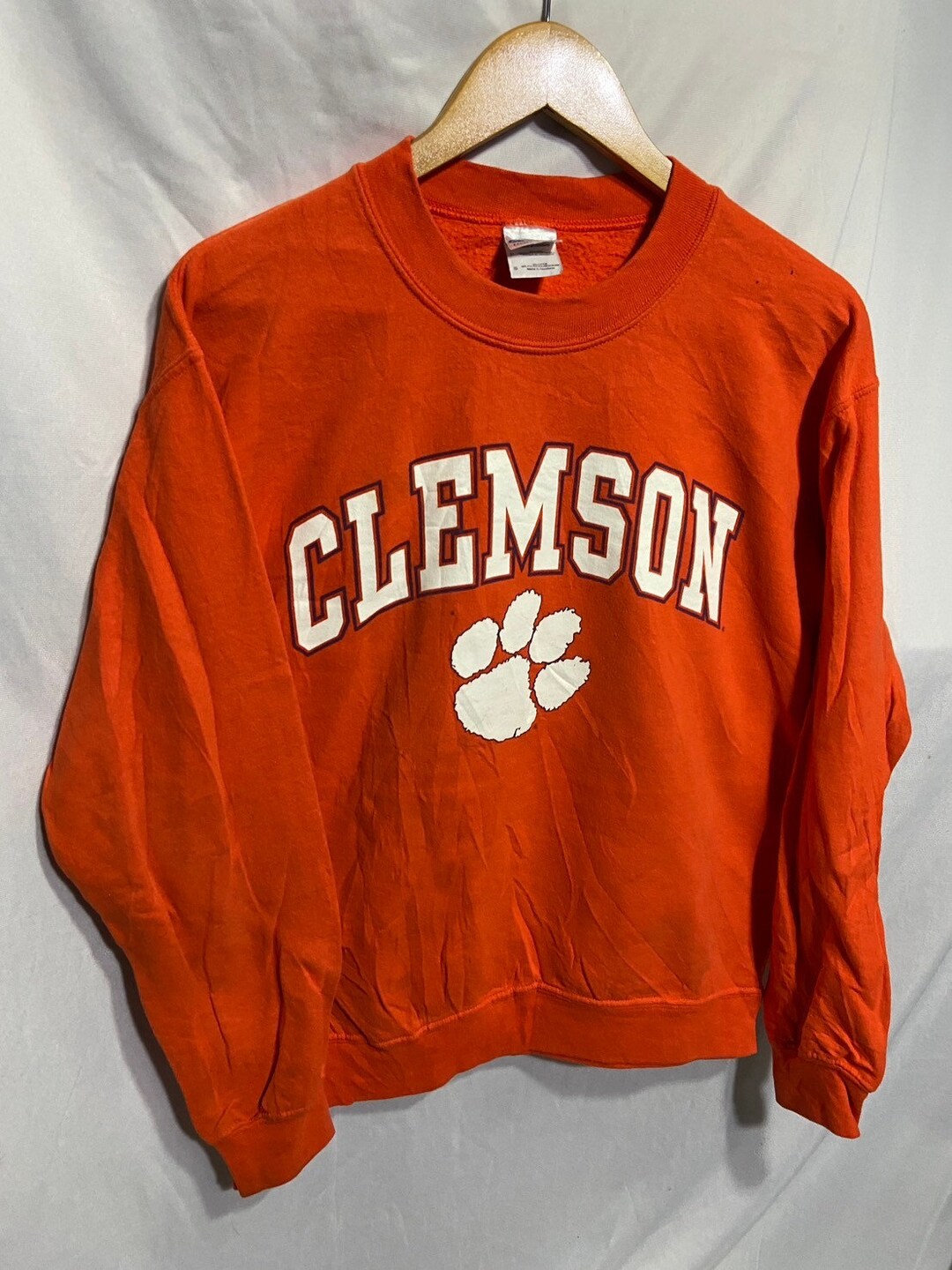 Vintage 90s Clemson Tigers Football Sweatshirt Size S - Etsy