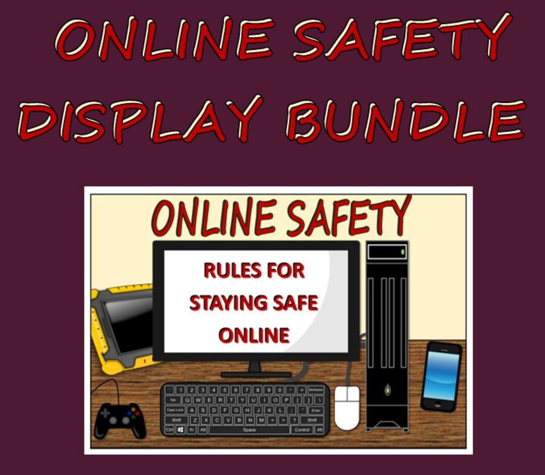Online Safety Rules for Display. Classroom Display Posters With Helpful ...