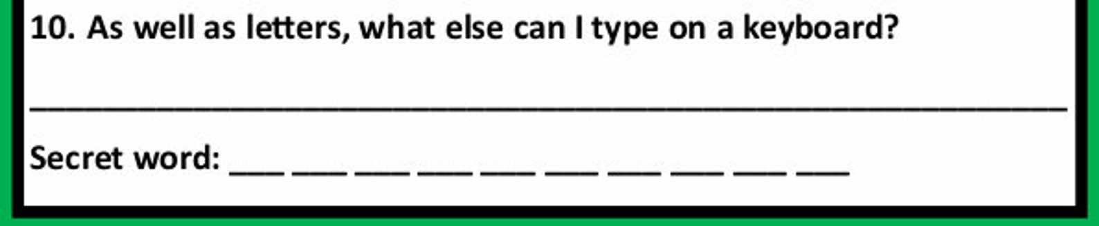 Parts of a Computer Scavenger Hunt Computing National Curriculum KS1 ...