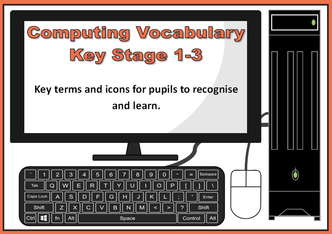 Computing Vocabulary Posters Digital Literacy, Computer Science and IT ...