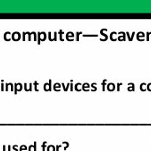 Parts of a Computer Scavenger Hunt Computing National Curriculum KS1 ...