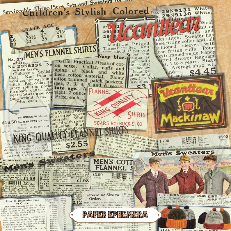 Vintage Ephemera Men Pack, 55 PNG Male Images, Retro Gentlemen Graphics ...