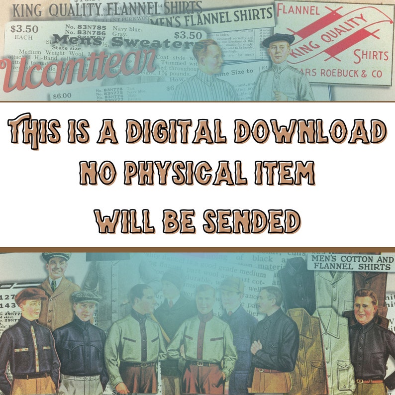 Vintage Ephemera Men Pack, 55 PNG Male Images, Retro Gentlemen Graphics ...