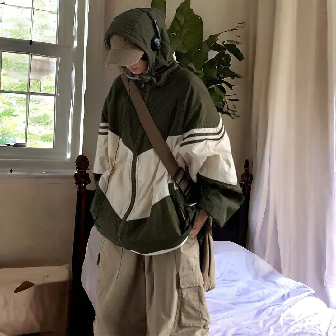 Buy Japanese Streetwear Casual Oversized Hip-hop Jacket Korean Fashion ...