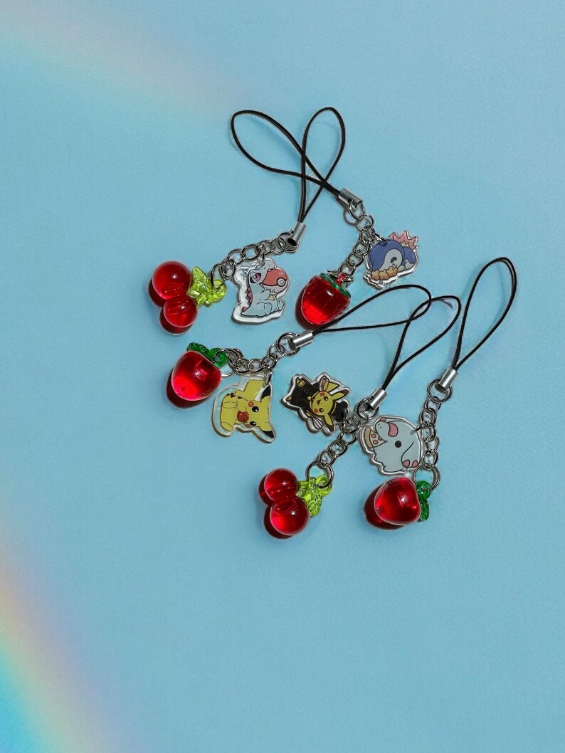 Anime Pokemon Phone Charm - Etsy