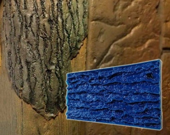 Polyurethane Stamp "oak Bark" 3D for Plaster or Concrete | Craft ...