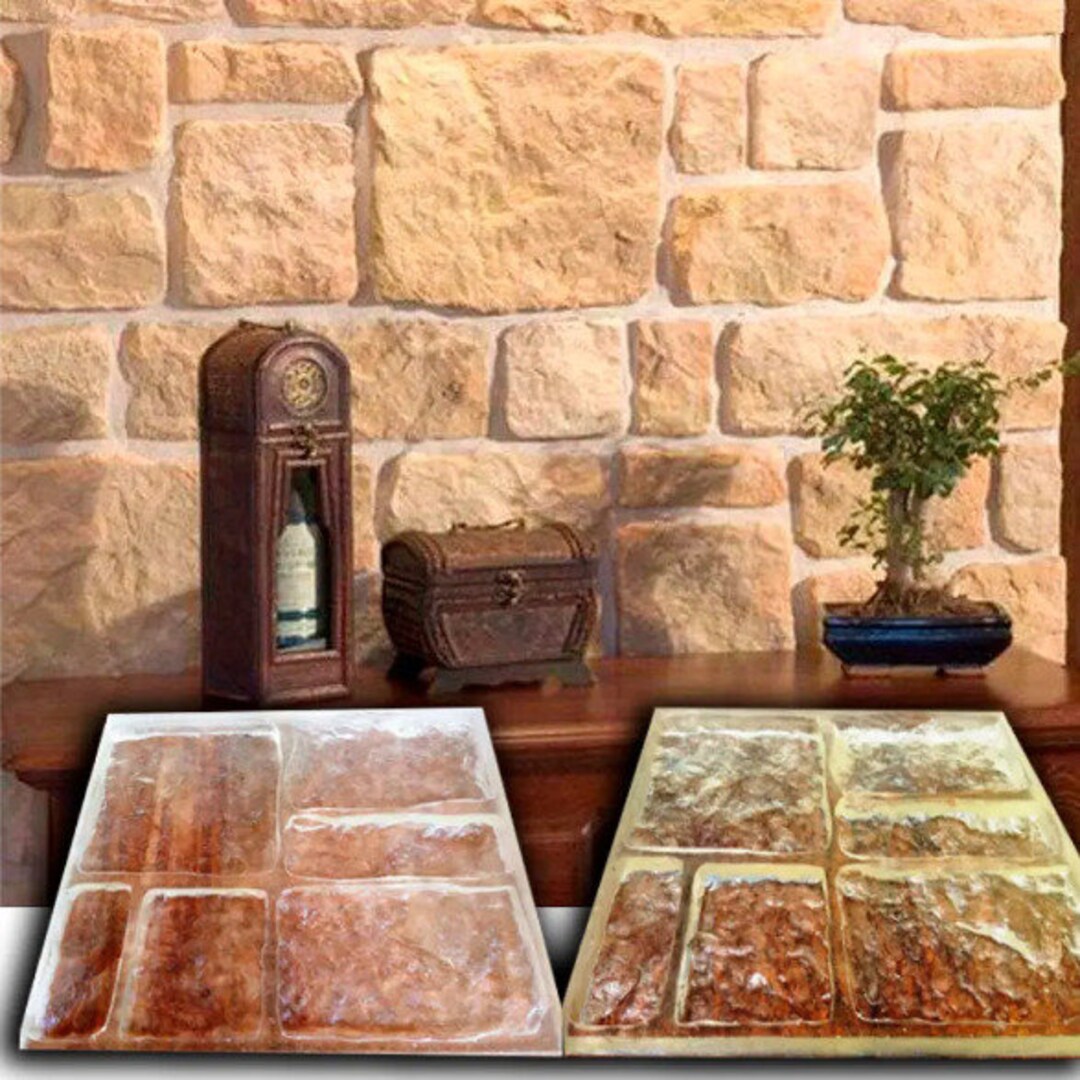 A SET of Polyurethane Molds "olvia" for Decorative Stone Panels ...