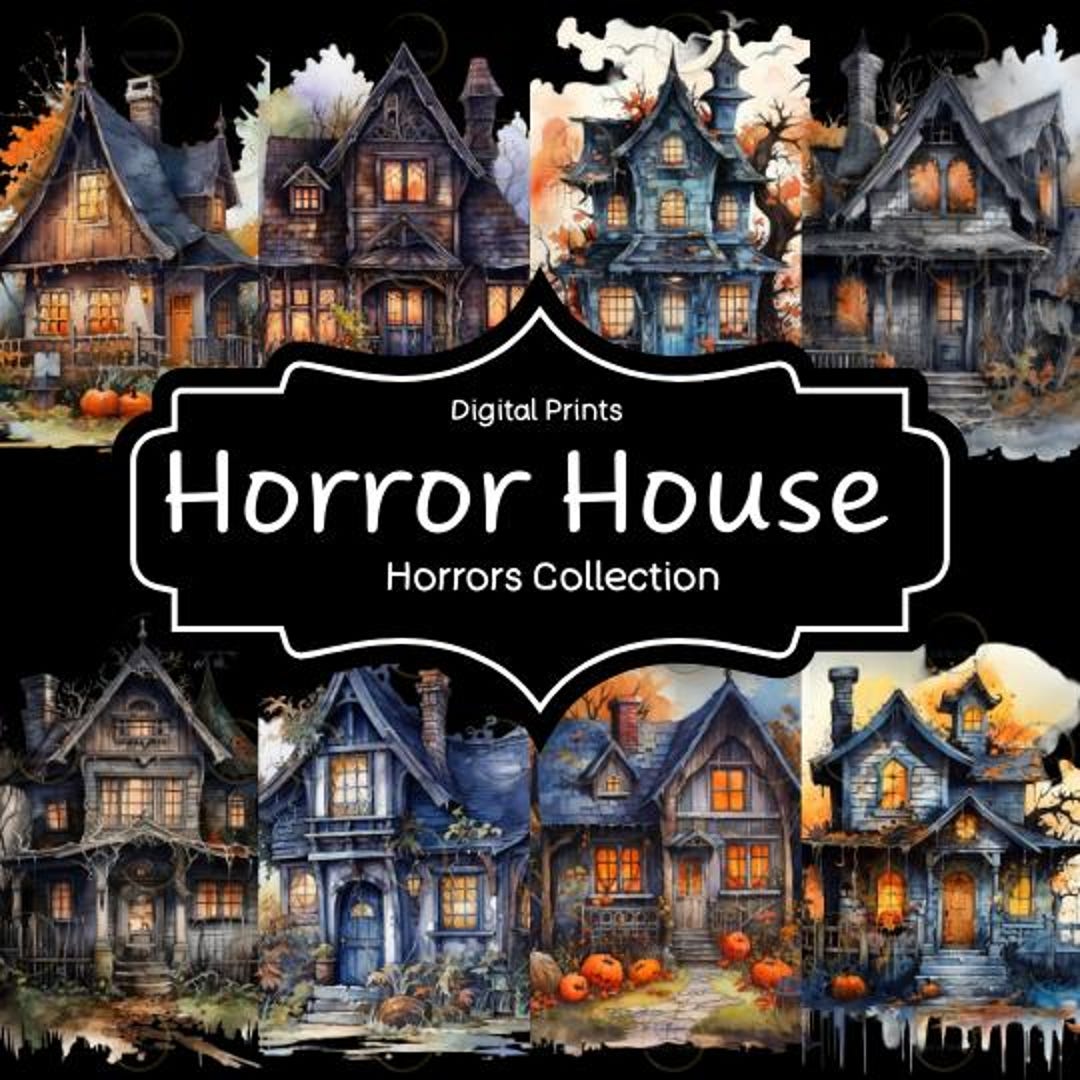 Horror House: Detailed Haunted House Illustrations for Creepy Ambiance ...