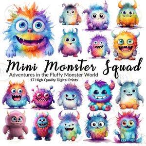 Mini Monster Squad Cute, Colorful, Monster Bundle/tote Bag, T Shirts ...