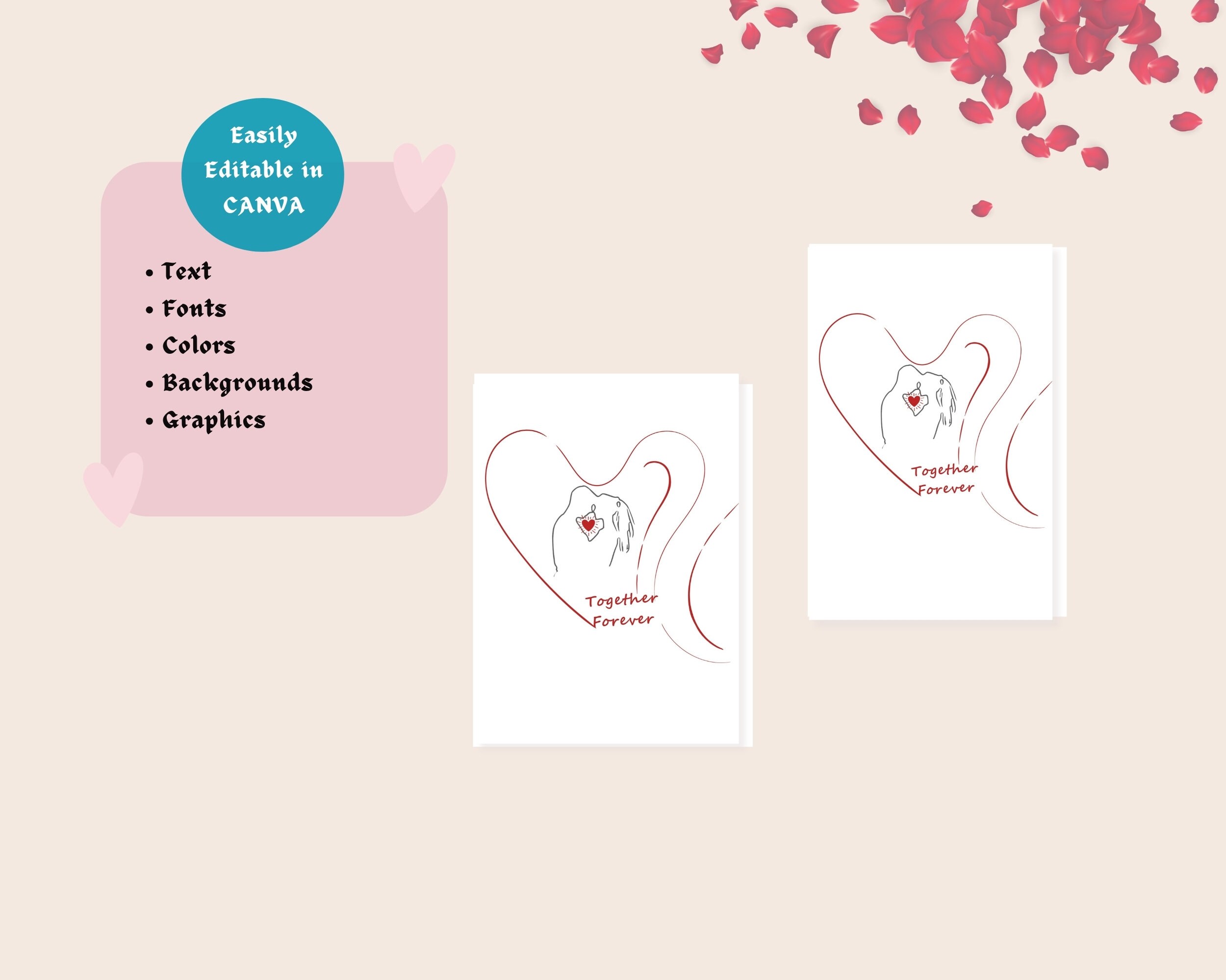 Printable Valentine Card, Instant Download, Printable Couple Line ...
