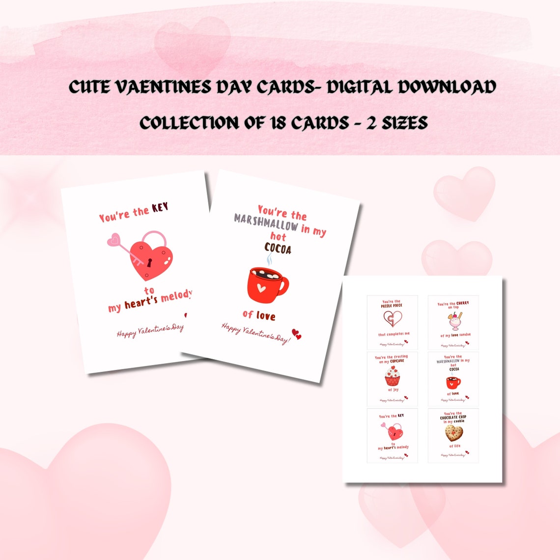 Printable Valentine's Day Funny Cute Pun Cards, Instant Download - Etsy