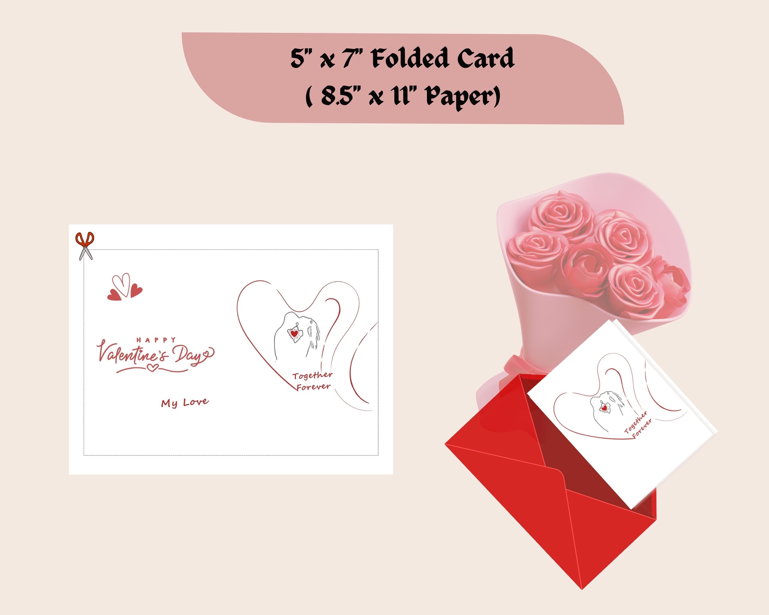 Printable Valentine Card, Instant Download, Printable Couple Line ...