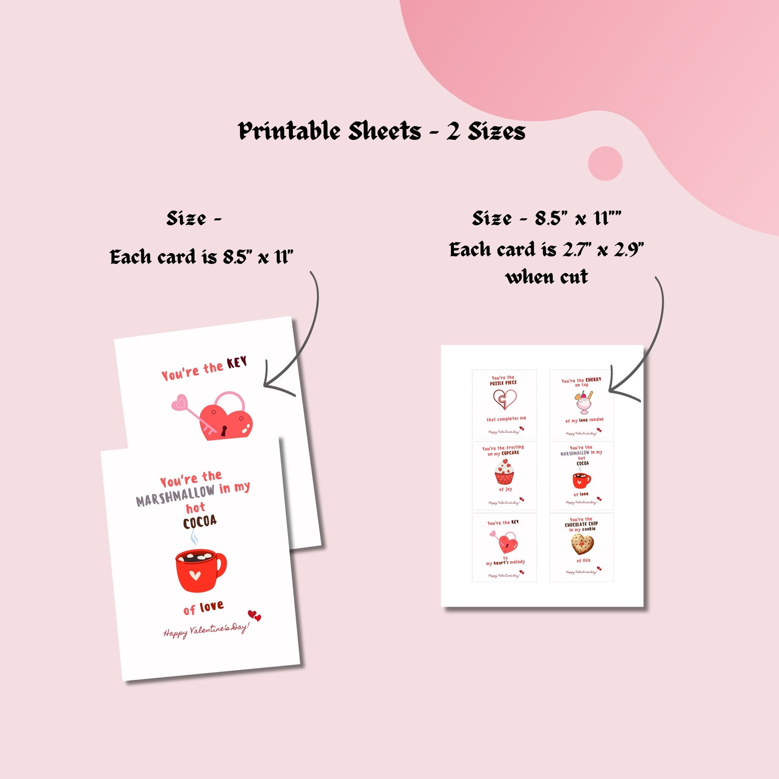 Printable Valentine's Day Funny Cute Pun Cards, Instant Download - Etsy