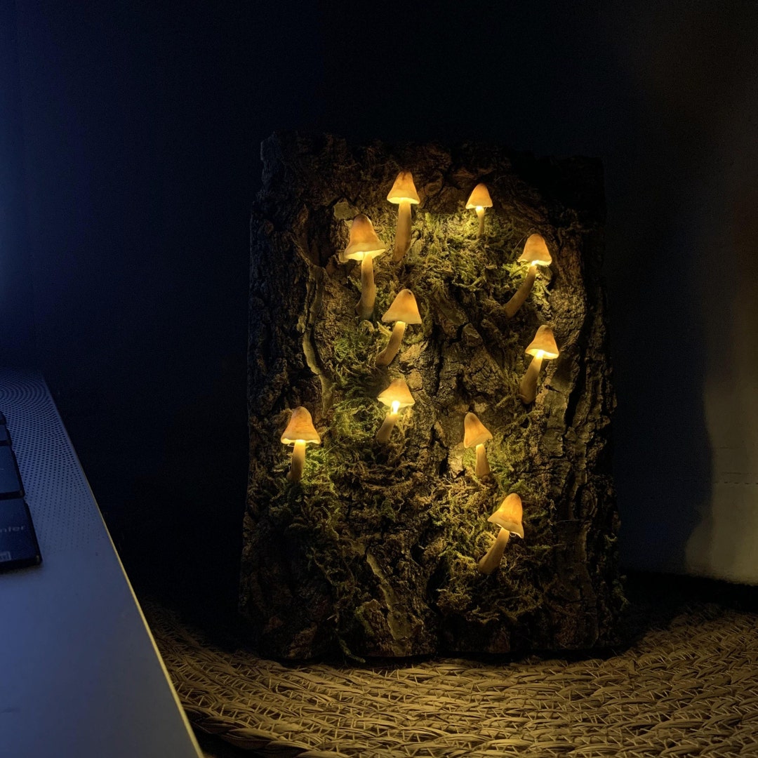 Mystical Forest Mushroom Lamp | Handcrafted Night Light & Table Lamp ...