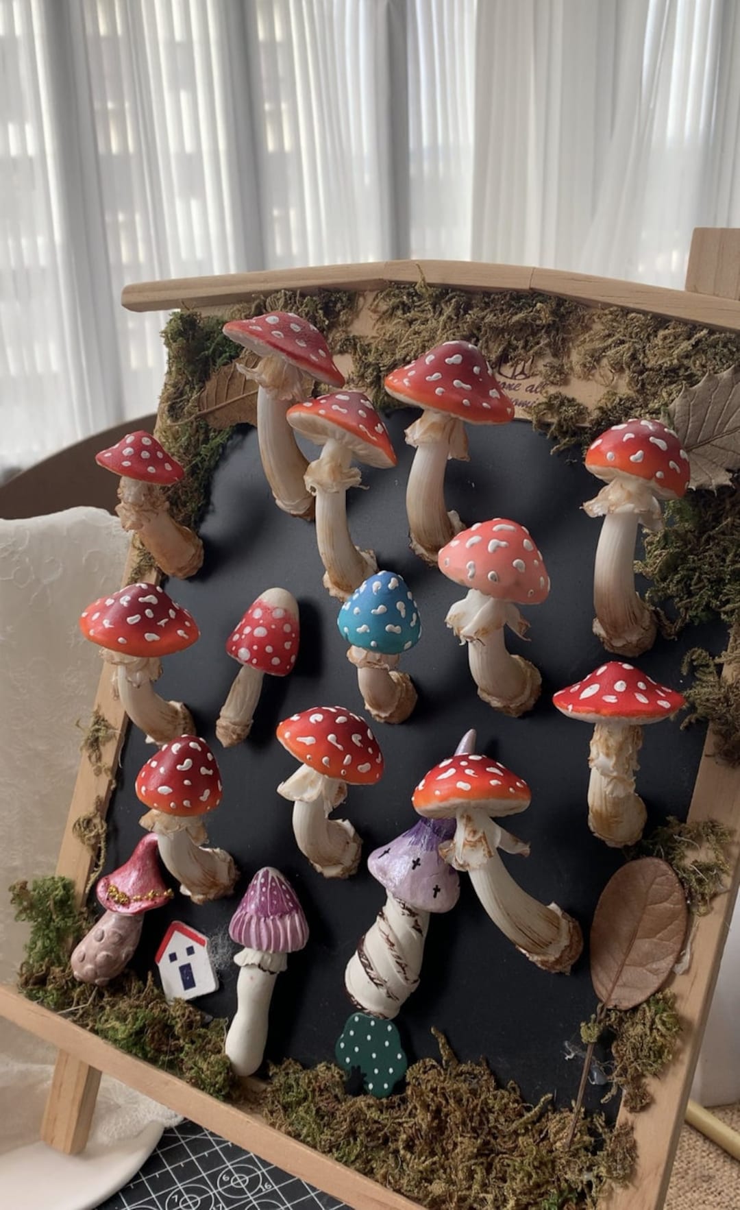 Whimsical Clay Mushroom Magnets for Your Fridge/blackboard - Etsy