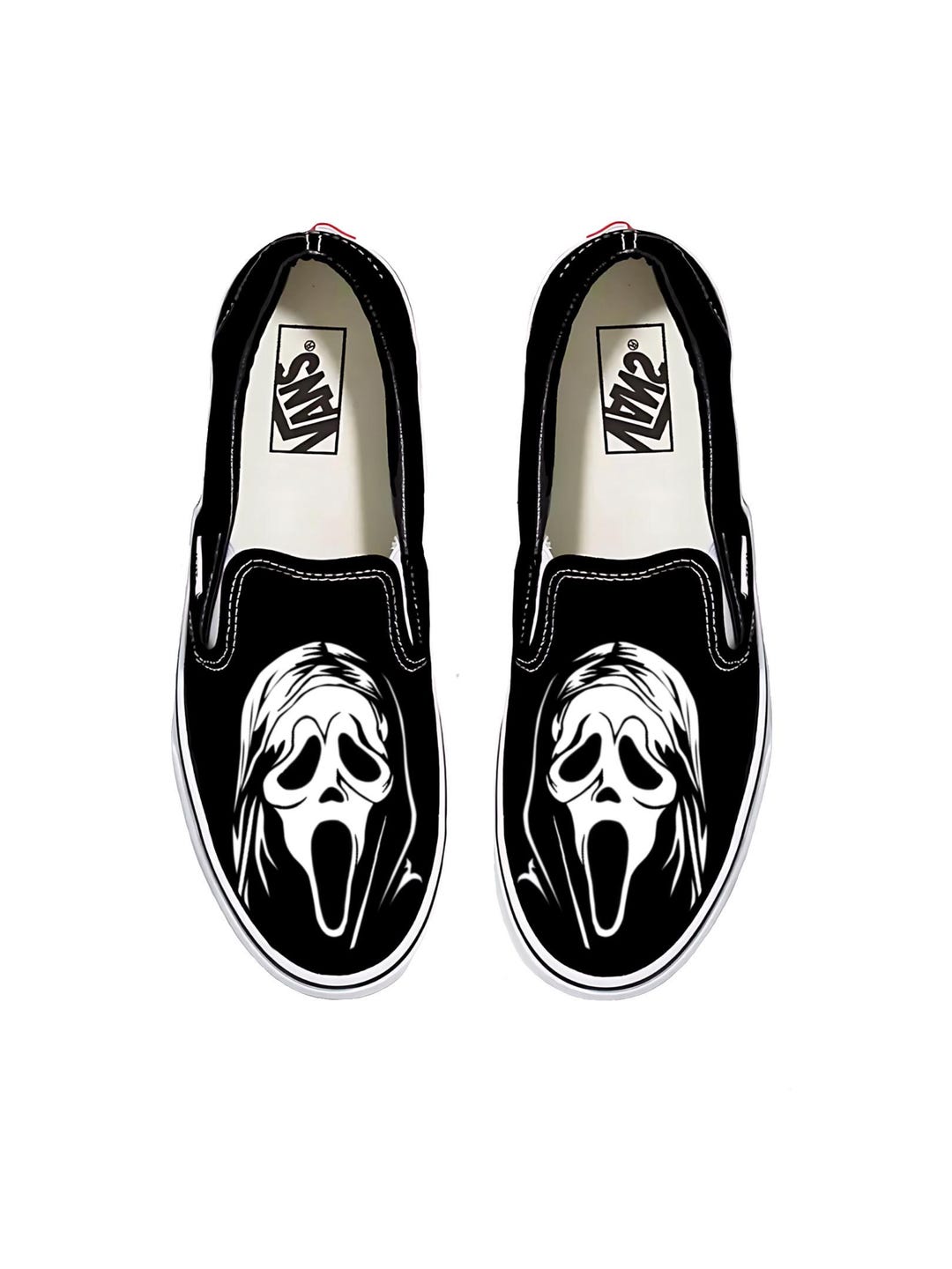 Scream Inspired, Ghost Face Inspired, Custom Vans, Shoes, Horror, Gift ...