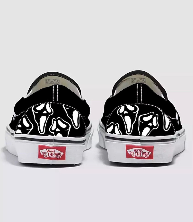Scream Inspired, Ghost Face Inspired, Custom Vans, Shoes, Horror, Gift ...