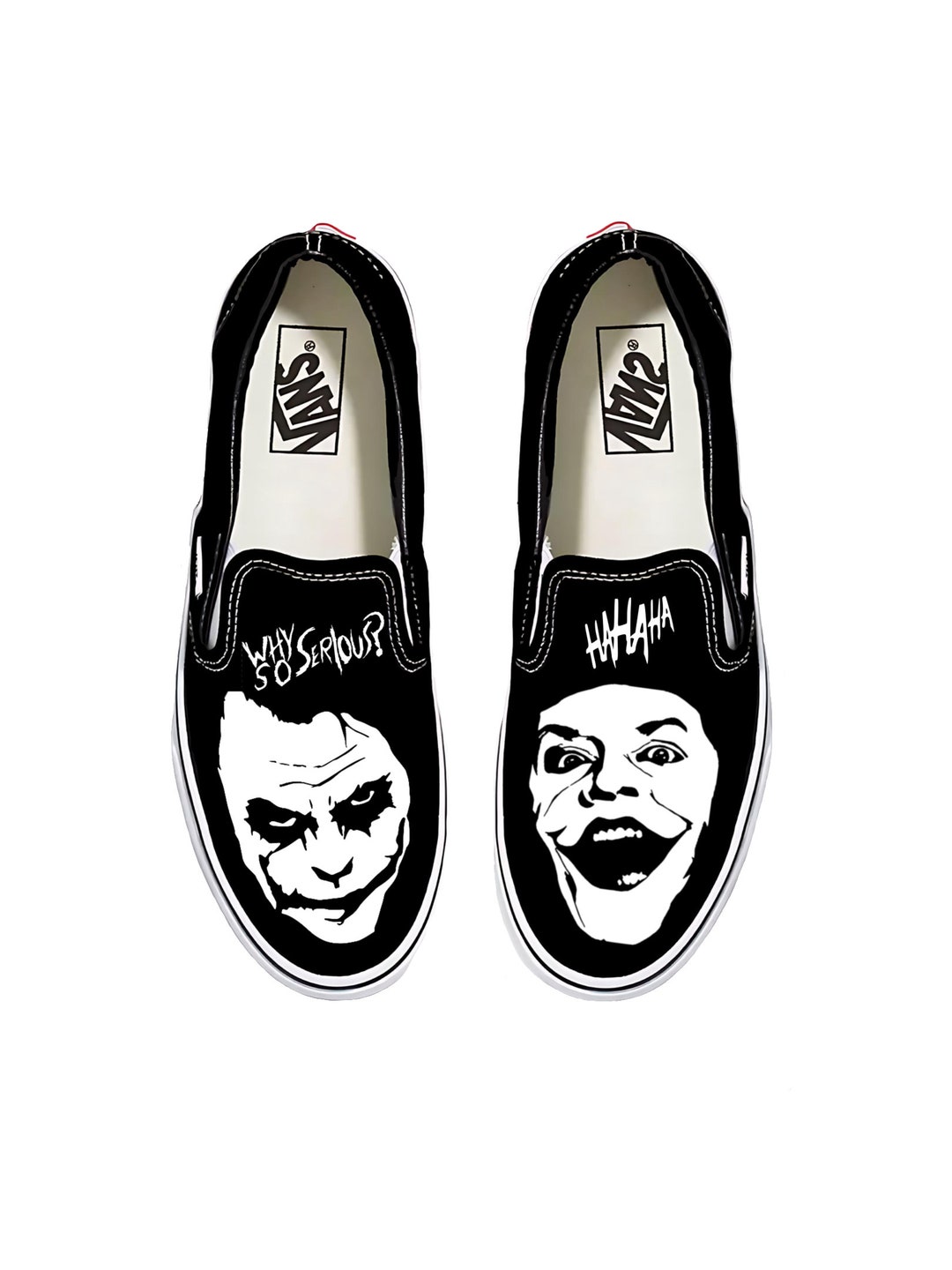 The Joker, Batman, Custom Vans, Shoes, Horror, Gift, Handmade, Rare ...