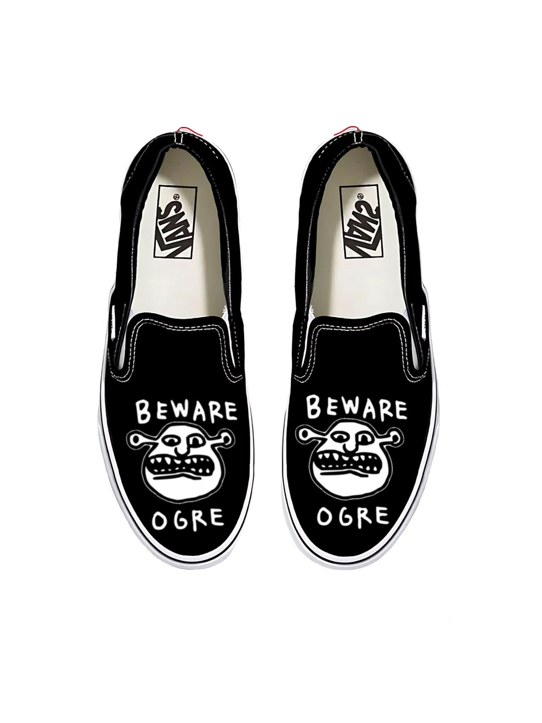 SHREK, Shrek Merch, Custom Vans, Shoes, Gift, Handmade, Rare, Movie - Etsy