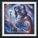 Celestial Wizard - Large Modern Full Coverage Cross Stitch Pattern for ...