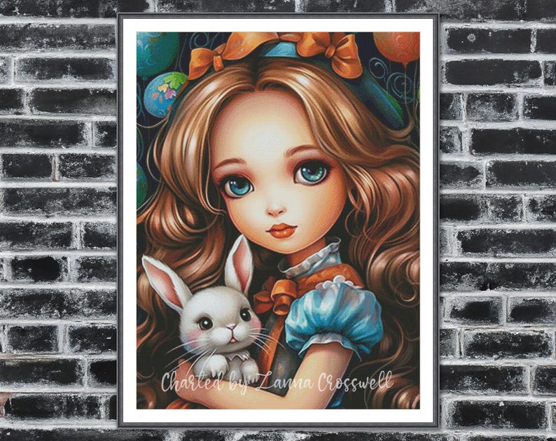 Alice - Modern Full Coverage Cross Stitch Pattern for Advanced ...
