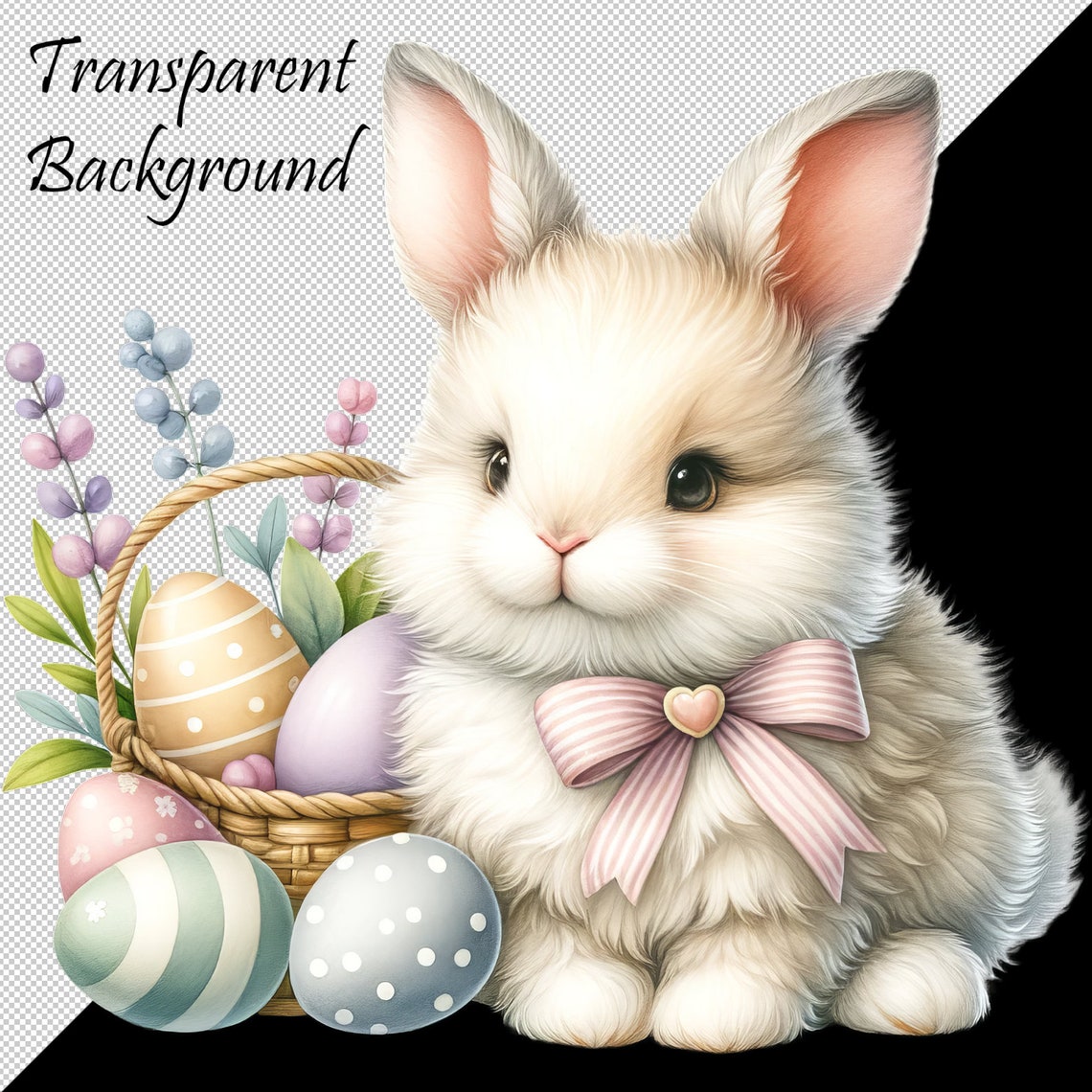 Christian Easter Watercolor Clipart Bundle. Spring Themed Floral ...