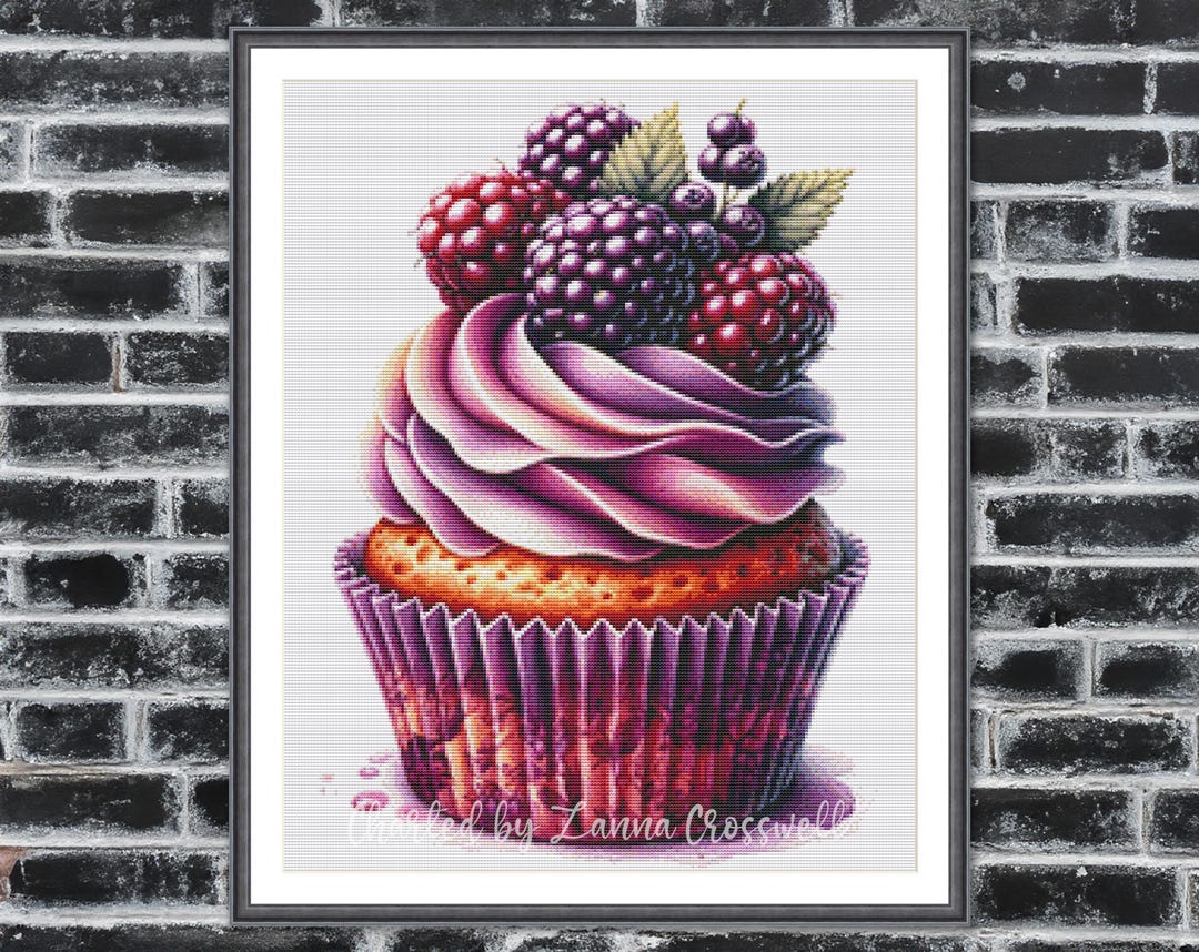 Very Berry Mulberry - Small Full Coverage Cross Stitch Pattern for ...