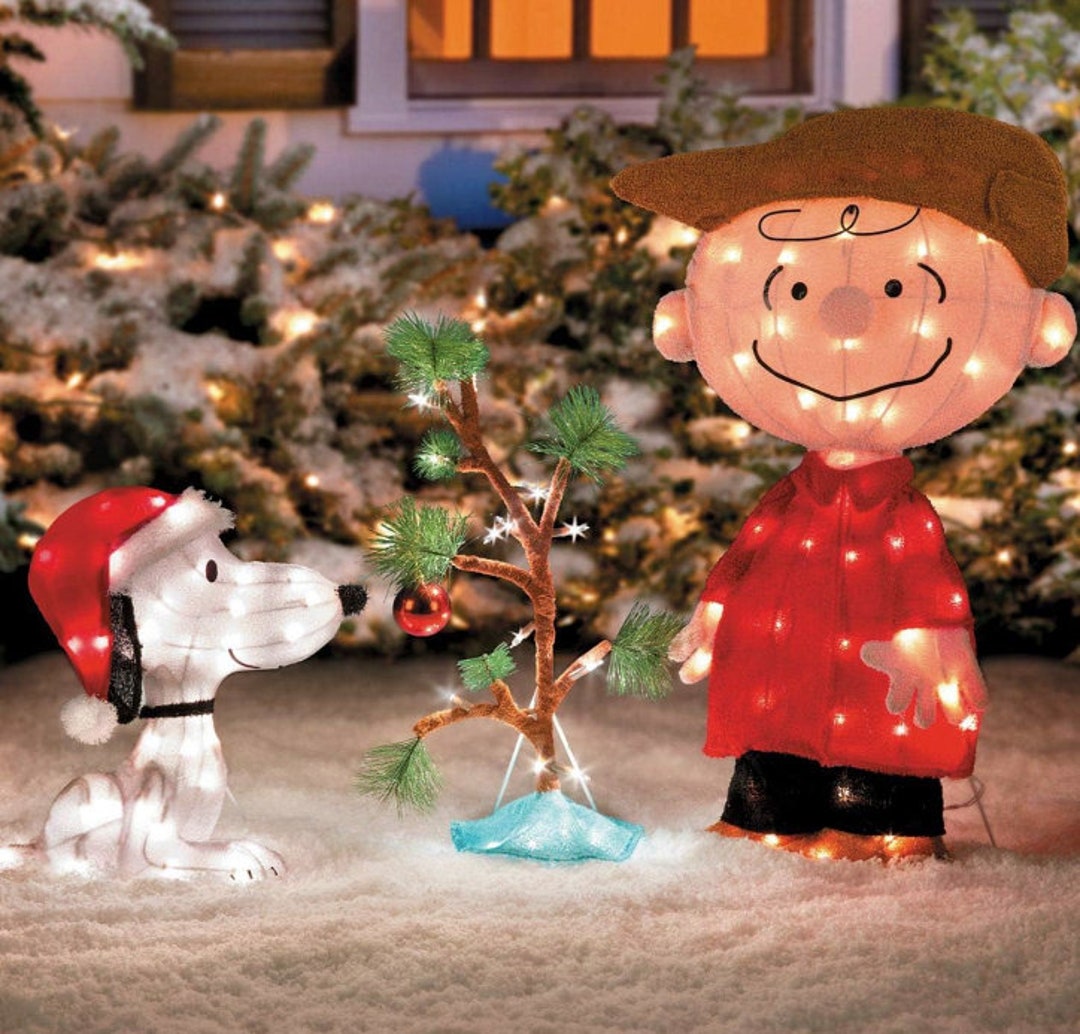 Outdoor/indoor Decor Set of 3 Snoopy Charlie and Lonely - Etsy