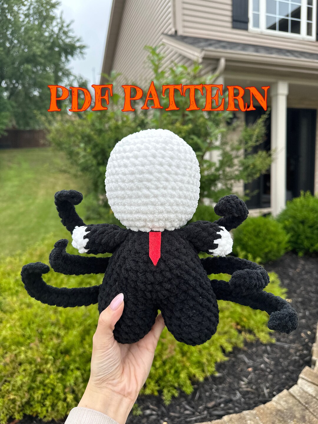 Slender-man Crochet Pattern, Amigurumi Instruction, Crochet Slender-man ...