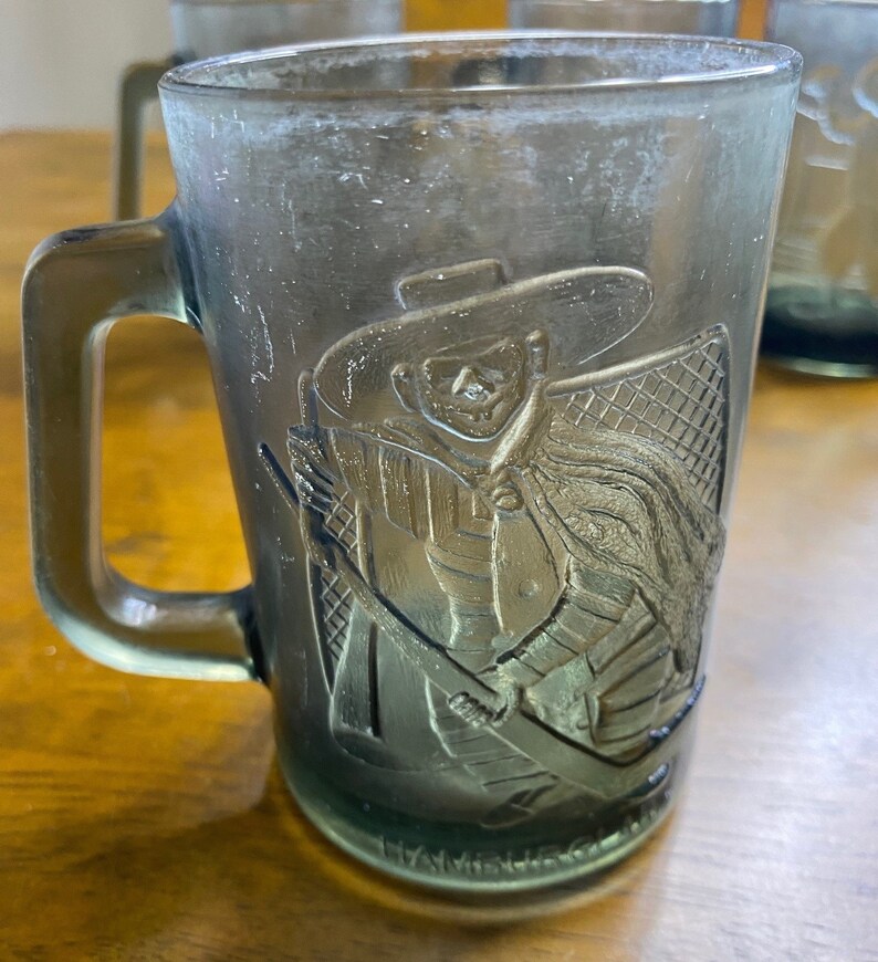 6 Vintage 1970s Mcdonald's Smoked Glass Mug/cup: Ronald, Grimace ...