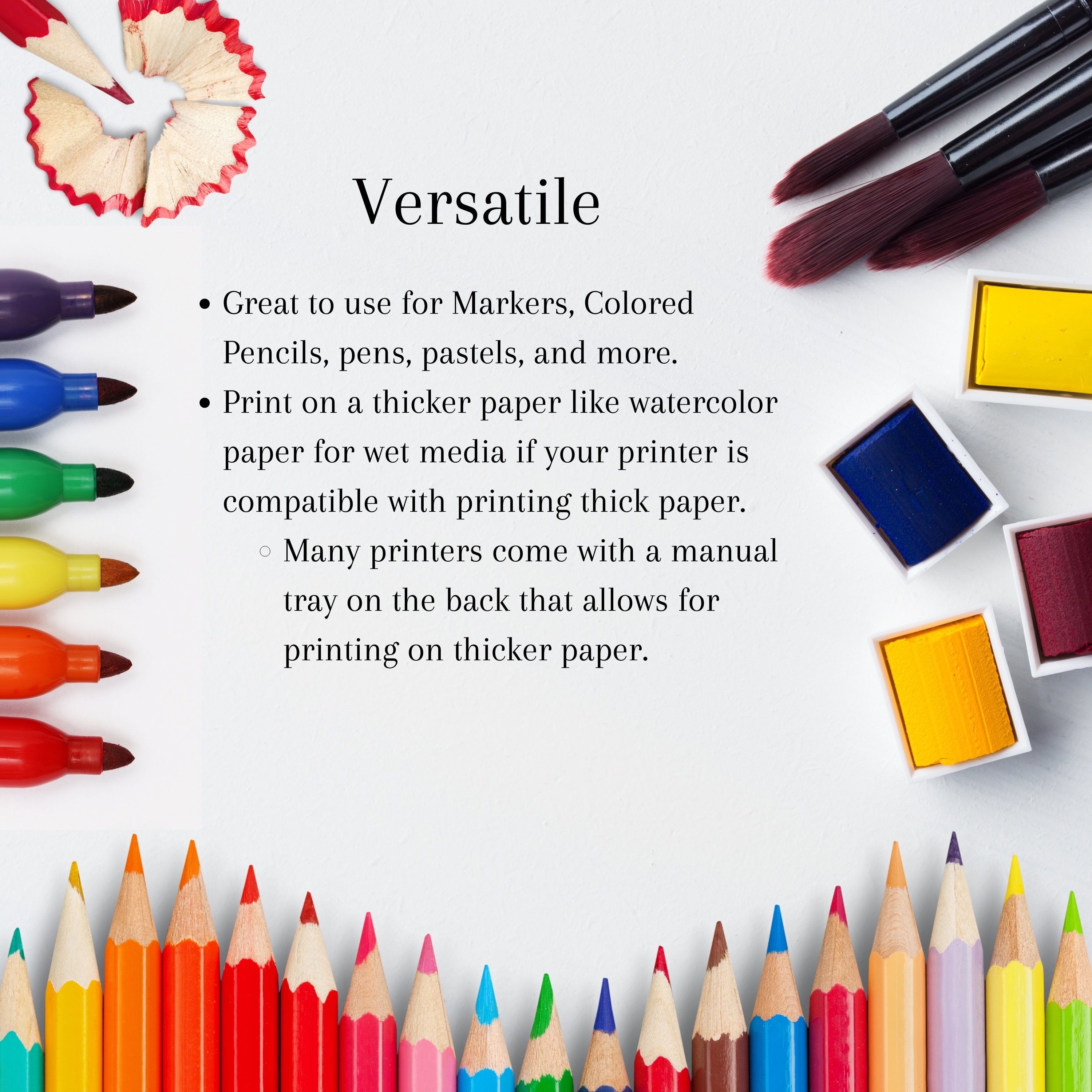 Printable Color Swatch Chart Pack for Colored Pencils Markers | DIY ...