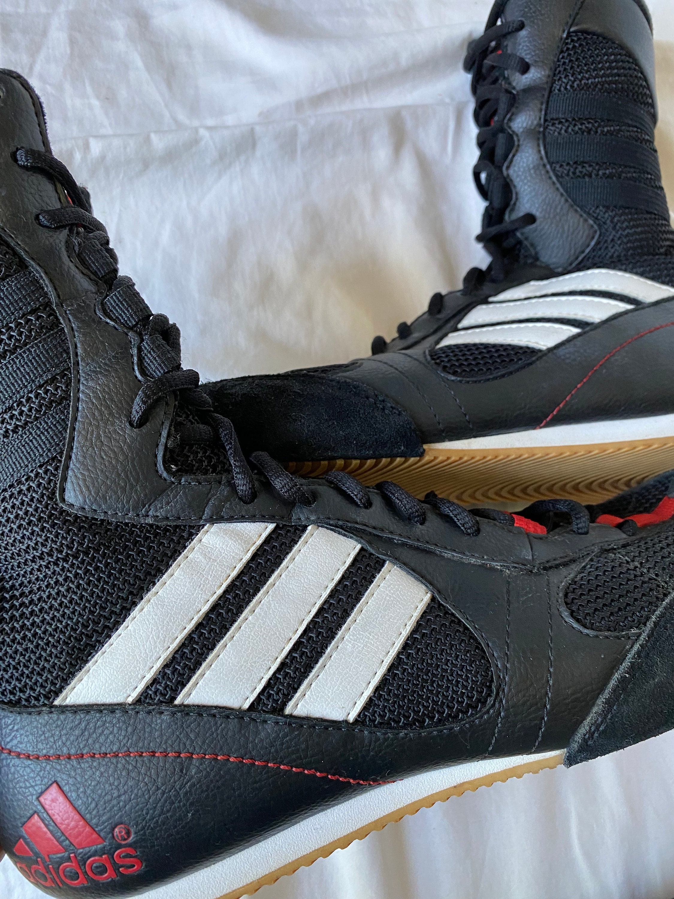 Ultra Rare Vintage Adidas Boxing Moto Lace up Shoes Boots Y2K / 90s - Etsy