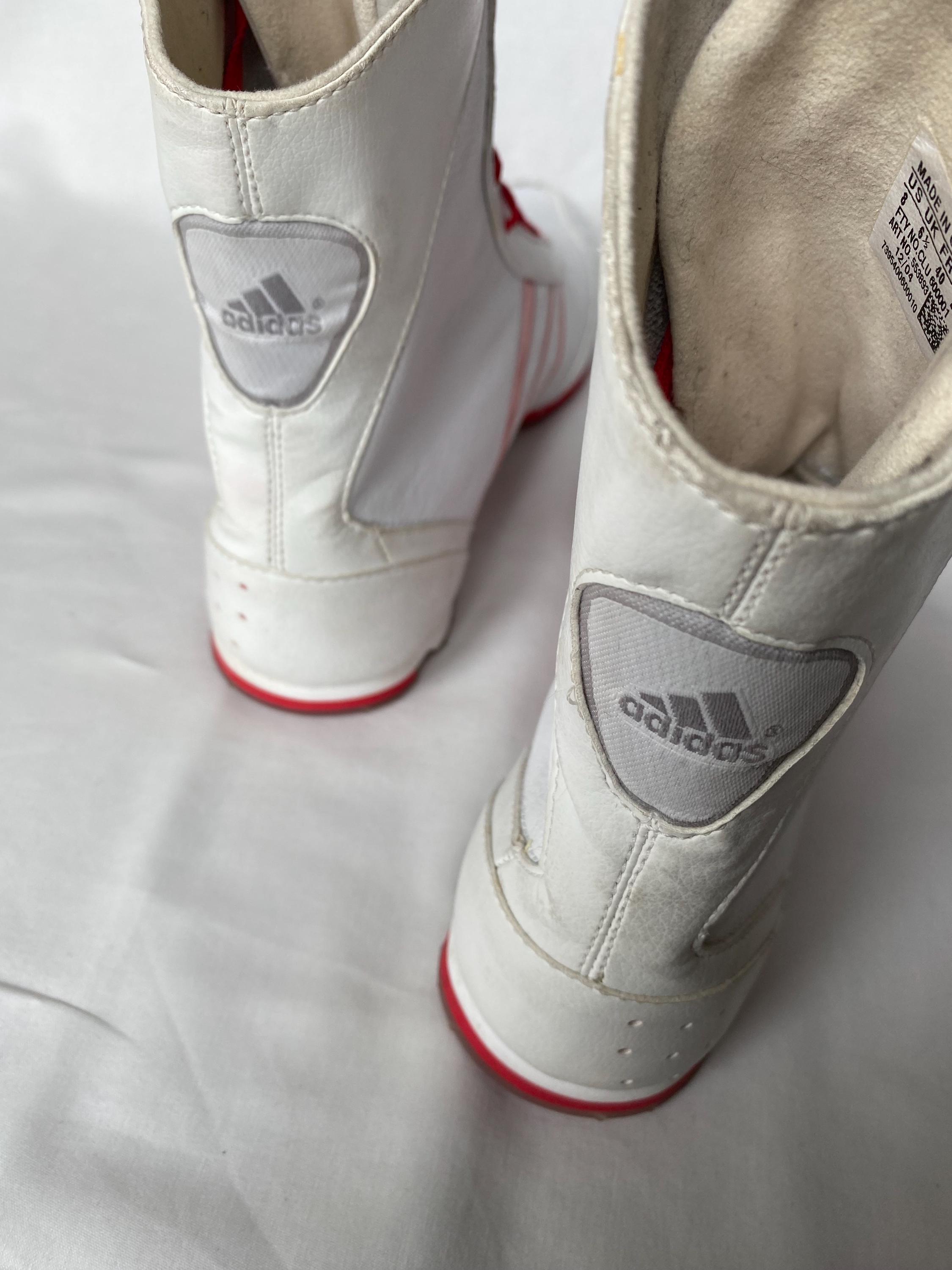 Rare Adidas Vintage Boxing Motorcycle Trainers Sneakers Shoes Boots Y2K ...