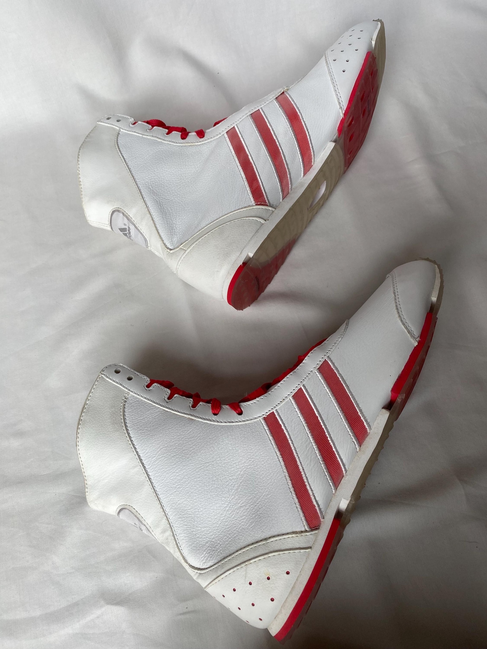 Rare Adidas Vintage Boxing Motorcycle Trainers Sneakers Shoes Boots Y2K ...