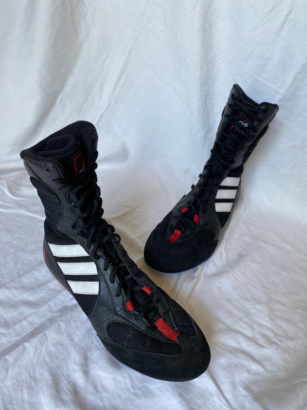 Ultra Rare Vintage Adidas Boxing Moto Lace up Shoes Boots Y2K / 90s - Etsy