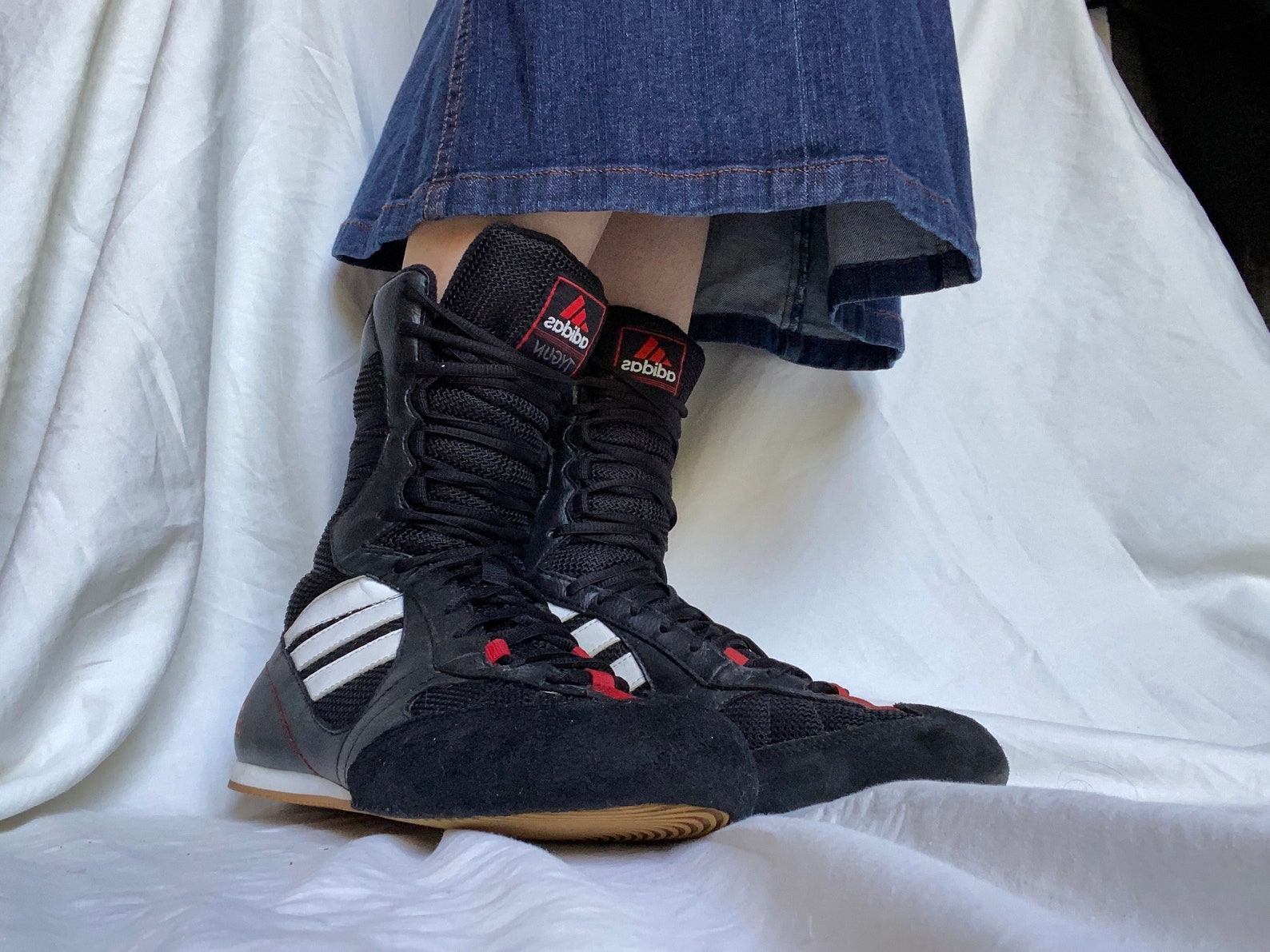 Ultra Rare Vintage Adidas Boxing Moto Lace up Shoes Boots Y2K / 90s - Etsy