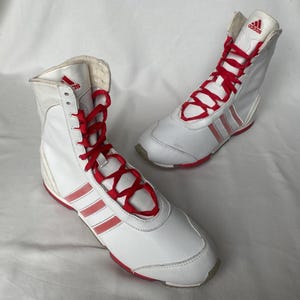 Rare Adidas Vintage Boxing Motorcycle Trainers Sneakers Shoes Boots Y2K ...