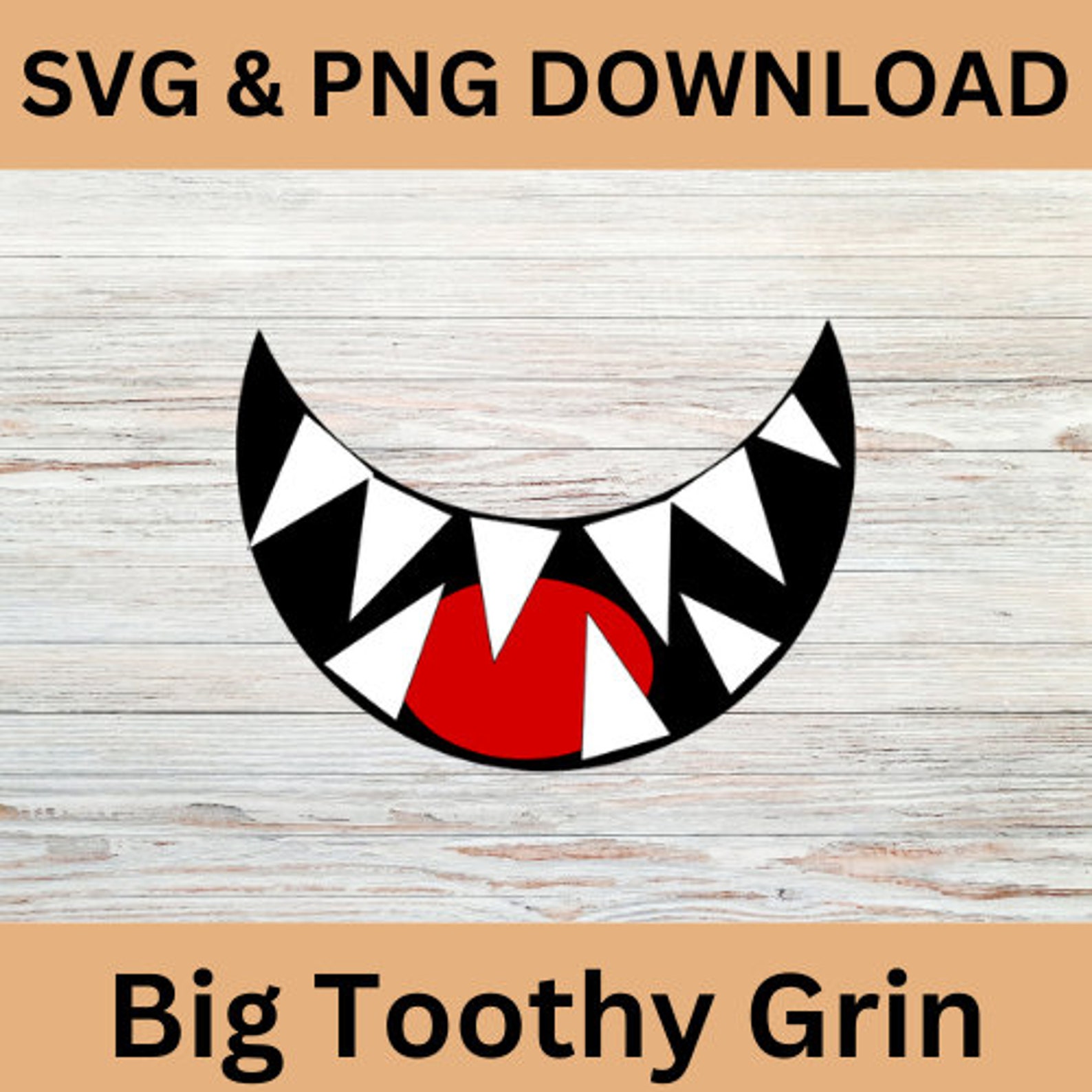 Cut or Print Your Own Stickers ~ SVG & Png Digital Download: TOOTHY ...