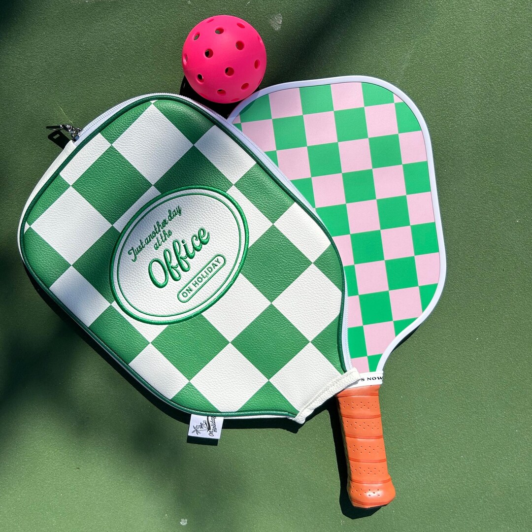 Another Day at the Office Universal Pickleball Paddle Cover - Leather ...