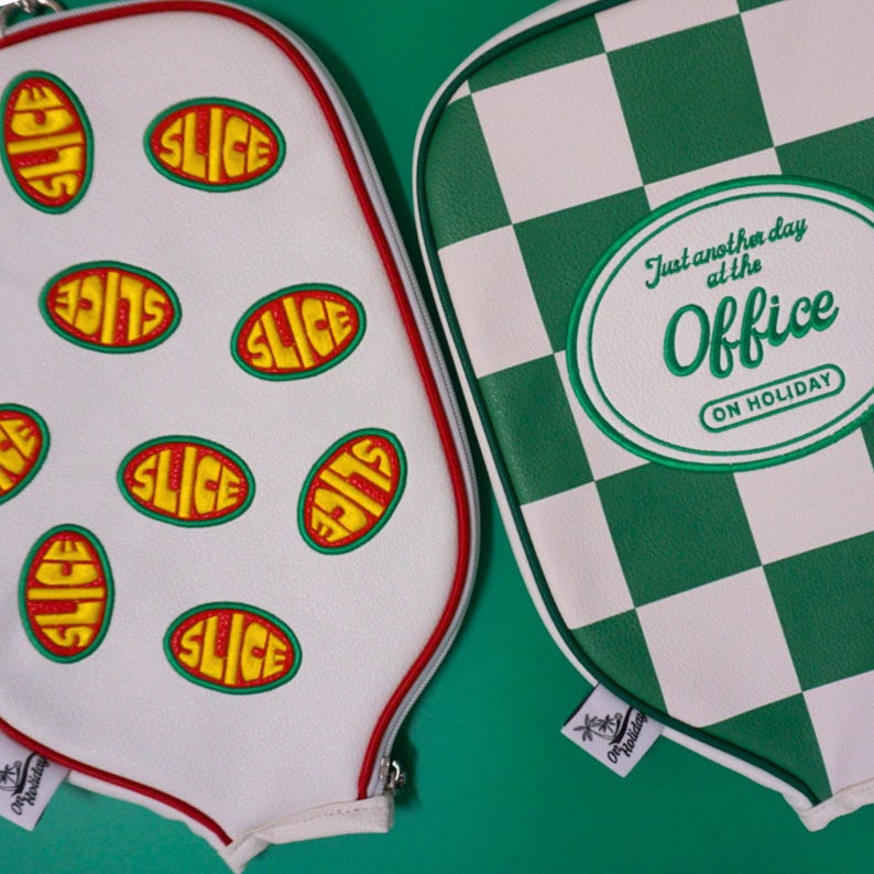 Slice Patch Universal Pickleball Paddle Cover - Leather Pickleball ...