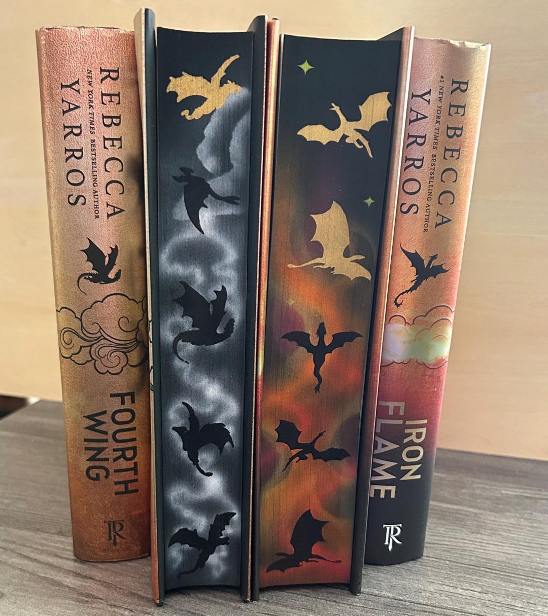 Fourth Wing & Iron Flame Sprayed Edges Set - Etsy