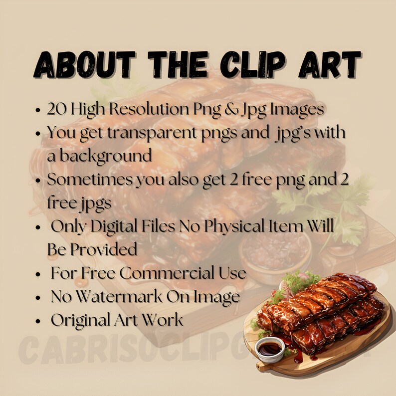 Food, Bbq Ribs Watercolor Clipart,spare Ribs Png Graphics, Ong Sweets ...