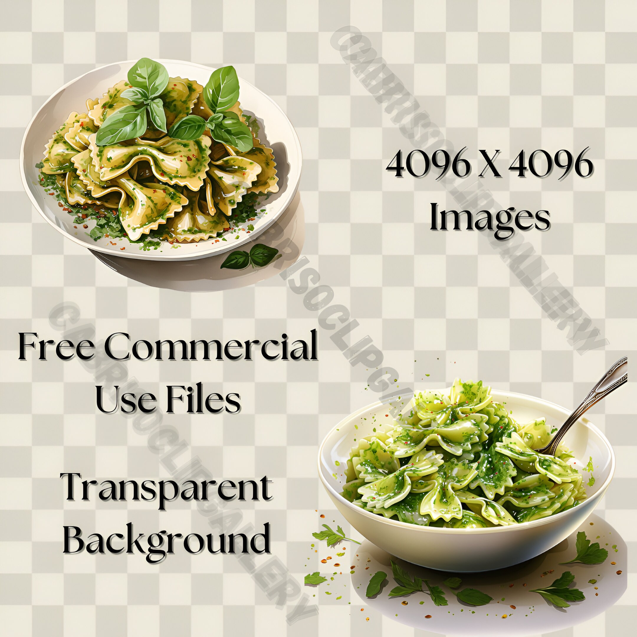Food, Pasta, Food Watercolor Clipart, Pasta Png Graphics, Pistachio and ...